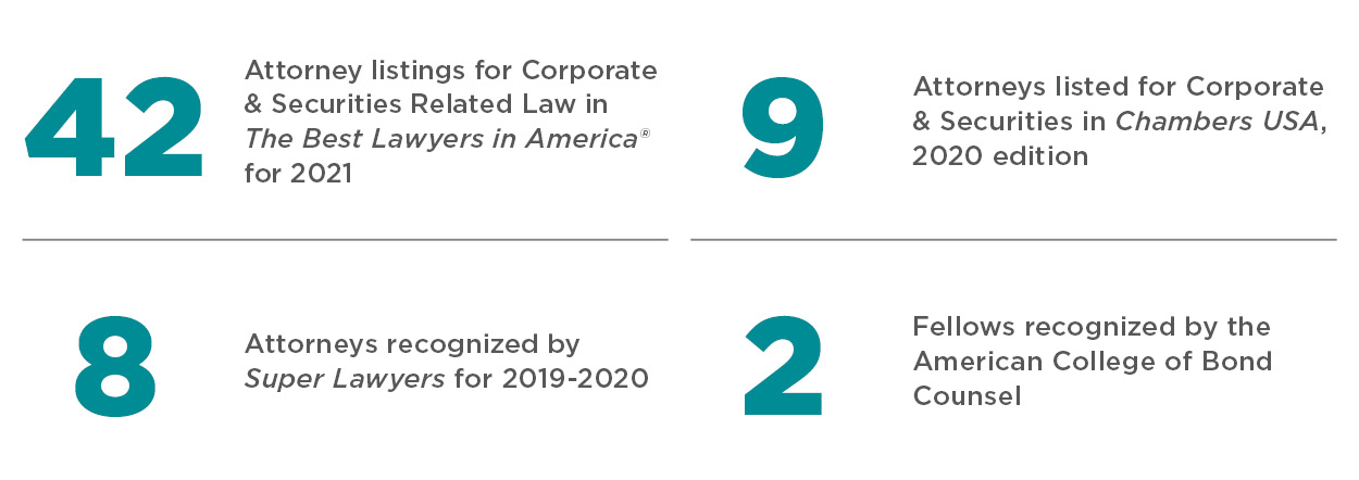 Corporate & Securities Law | Bradley | Practices & Industries | Bradley